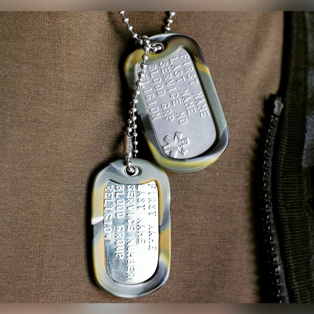 High-Quality Embossed Dog Tags for Every Adventure Olive Planet
