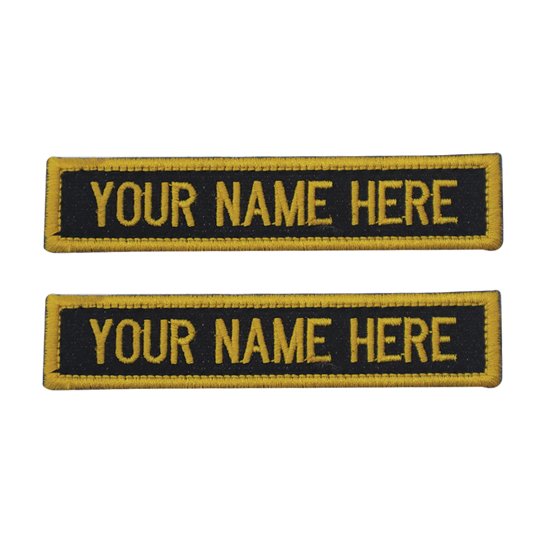 Embroidered Military Name Tapes & Tally | Stylish Custom Name Tabs ...
