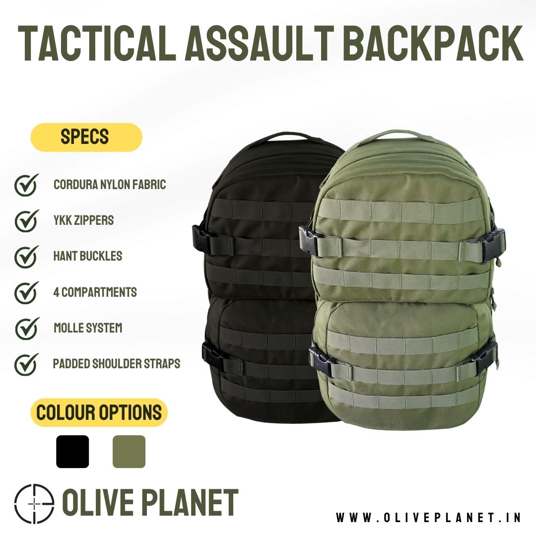 Tactical Assault Backpack | 40 Liters – Olive Planet