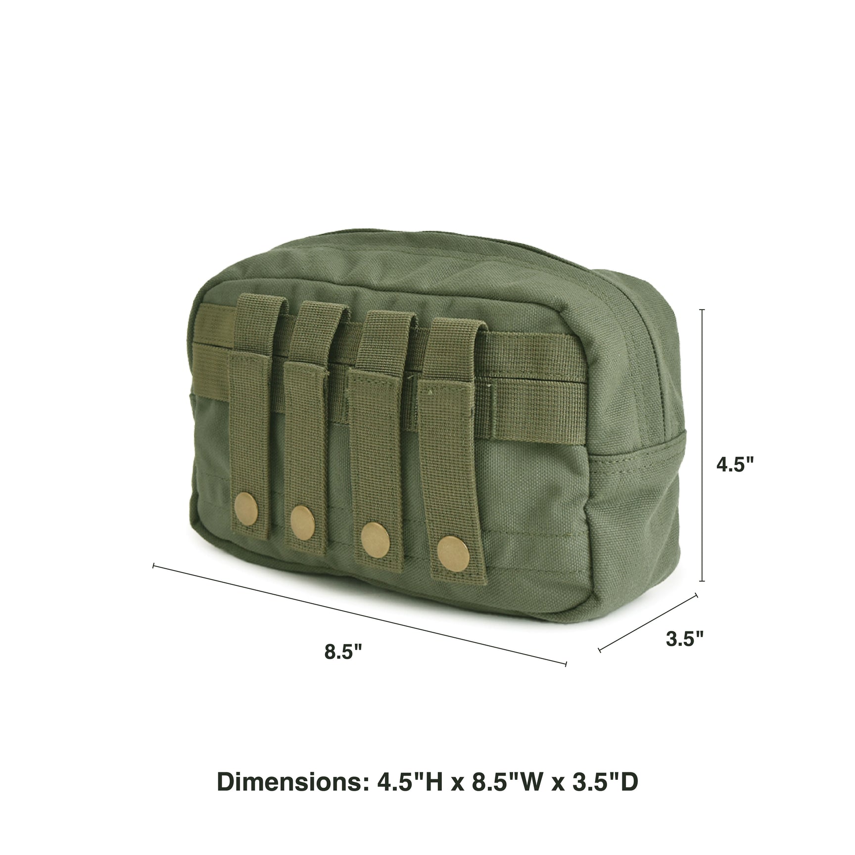 8 x 5 Molle Utility Pouch – Olive Planet