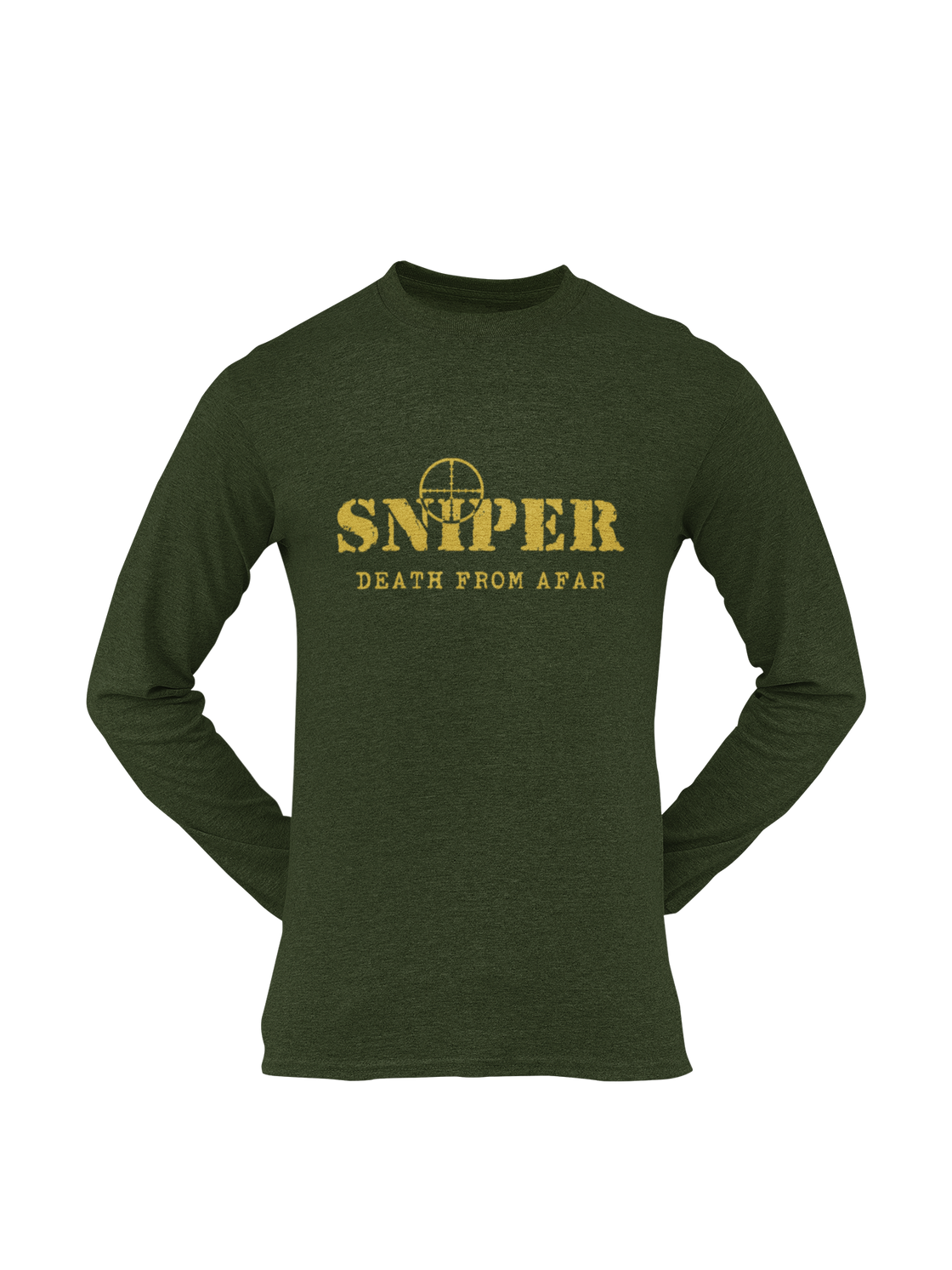 Shop Military Sniper T-Shirt - Death From Afar – Olive Planet